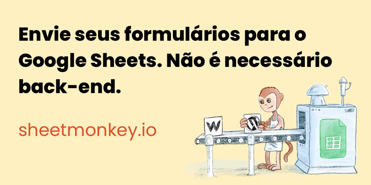 Sheet Monkey: Envie seus formulários para o Google Sheets